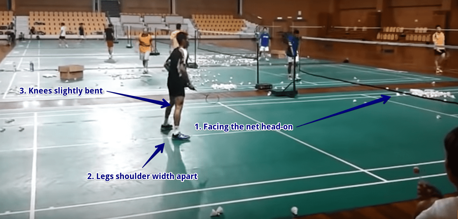 Stance in badminton: ready to strike like a Cobra