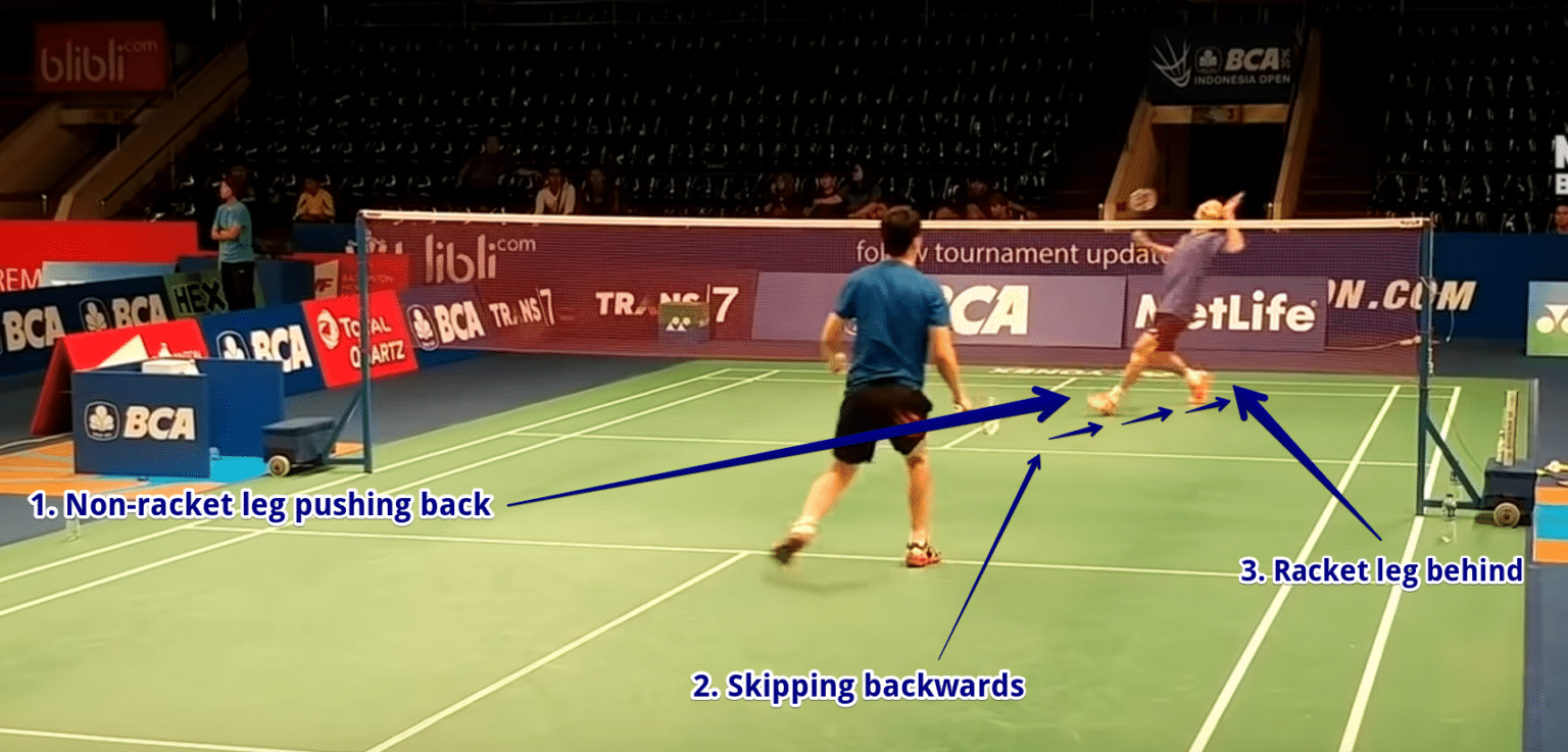 Stance in badminton: ready to strike like a Cobra