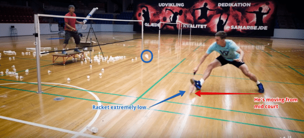 Badminton net shot: the hidden mind game