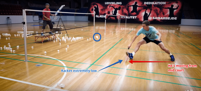 Badminton net shot: the hidden mind game