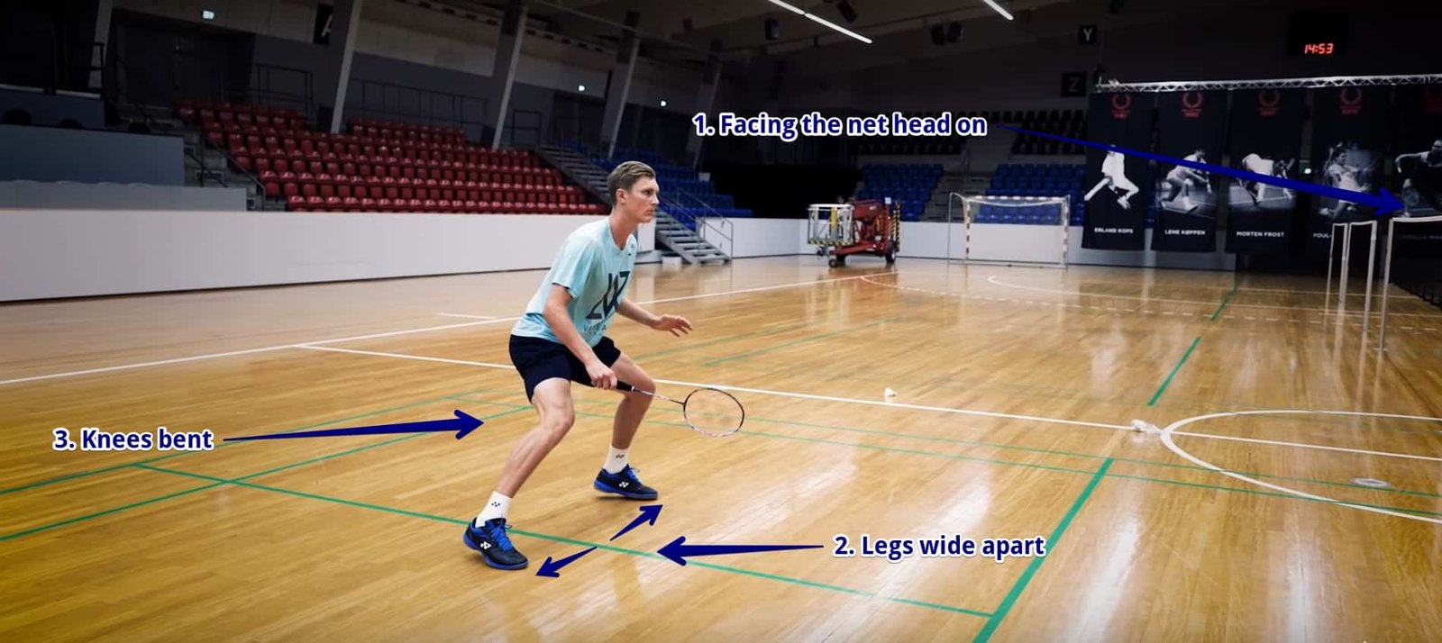 Stance in badminton: ready to strike like a Cobra