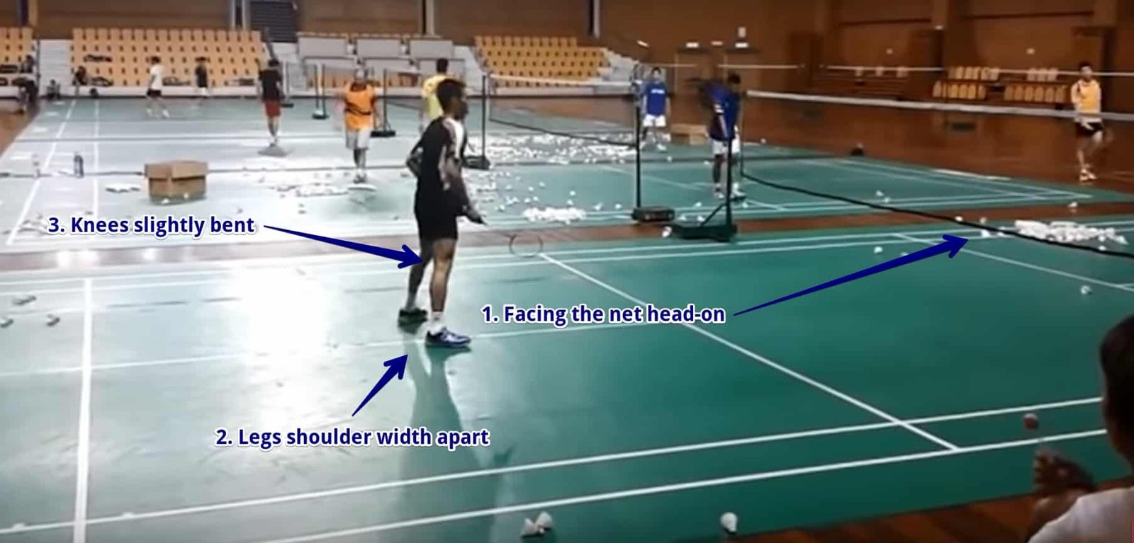 Stance in badminton: ready to strike like a Cobra